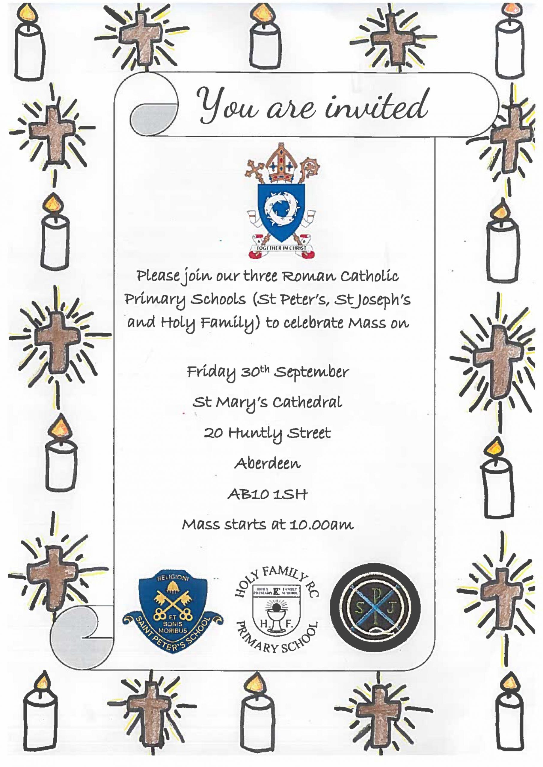 Aberdeen RC Schools Education Mass Invitation – Friday 30th September ...